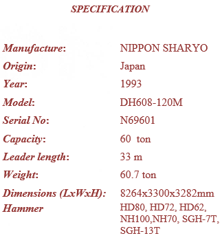 Máy đóng cọc DH608